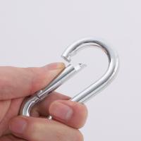 China DIN 5299 FORM C Hook 7mm AISI304 Gourd Type Carabiner Hook Snap Hook Round Wire And Forged for sale