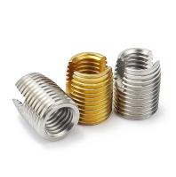 China Customized Type 302 Slotted Stainless Steel M2 M3 M4 M5 M6 M24 Thread Repair Insert Slotted Self Tapping Screw Sleeve for sale