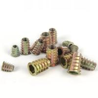 China M4 M5 M6 M8 M10 100pcs For Hexagon Thread Nut Furniture Wood Insert Nut Color Zinc Plated Furniture Nuts for sale