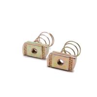 China Unistrut Channel Spring Nut Yellow Zinc Spring Nut Horn Spring Channel Nut for sale