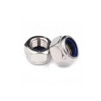 China Nylon Nut Stainless Steel DIN985 Prevailing Torque Type Hexagon Thin Nuts With Non Metallic Insert for sale