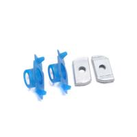 China Strut Channel Nuts Solar Fastener Zinc Plated Combo Nut Washer Channel Nut With Plastic Wing for sale