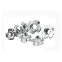 China DIN1624 Carbon Steel Zinc Plated Four Claw Tee Nut Furniture Wood Insert Nut for sale