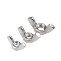 China 304 Stainless Steel Wing Nuts DIN 315  Precision Casting DIN315  Wing Nuts Butterfly Nut for sale