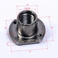 China JIS B 1196 Inch Thread 7/16-20 T-Type Welding Nut Car Seat Belt Nut 4.8 Class 10 Class Hardened T-Style Weld Nuts for sale