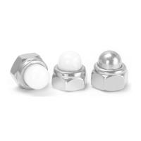 China Prevailing Torque Type Hexagon Domed Cap Nuts With Nonmetallic Insert DIN 986 Self Locking Nylon Insert Domed Cap Nuts for sale