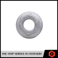 China Carbon Steel Hexagon Flange Nuts Hexagon Locking Nuts With Flange Flower Teeth Non Slip Nut for sale