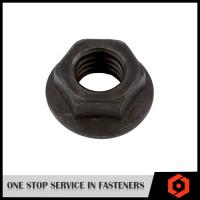 China Carbon Steel Hexagon Flange Nuts Hexagon Locking Nuts With Flange Flower Teeth Non Slip Nut for sale