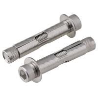 China Inch Screw Type Expansion Anchor Bolts Through Wedge Anchor Conical Cap Expansion Bolt for sale