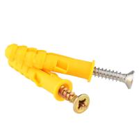 China Plastic Drywall Wall Anchors Nylon Wall Plug Anchor With Self Tapping Screws For Plasterboard for sale