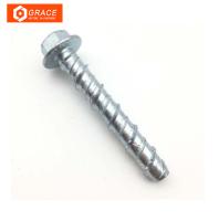 China Building Self Drilling Dacromet Concrete Screw Bolt Anchor Heavy Duty Hex Head Self Drilling Concrete Screw Anchor for sale