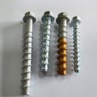 China Hot-dip galvanizing Hex flange concrete thread self-cutting anchor cement concrete self-tapping screws for sale