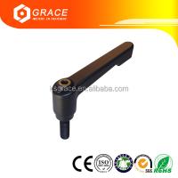 China Die Cast Zinc Handle Adjustable Clamping Lever with Stud for sale