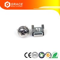 China Stainless Steel Mounting Screws and Cage Nuts for Server Rack Cabinet for sale