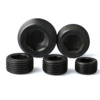 China Metric Black Oxide Hexagon Socket Pipe Plugs Carbon Steel for sale