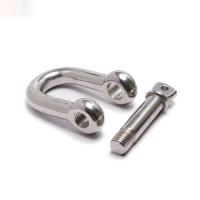 China DIN82101 Marine Use Hardware Shackle din 82101 D Shackle With Coller Pin for Lifting for sale
