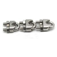 China DIN 741 Stainless Steel Drop Forged Wire Rope Clamp U Bolt Wire Rope Clip Wire Rope Clamps for Cable end Connections for sale