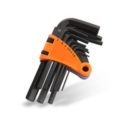 China Blackened Allen Hex Key Lengthened With Magnetic Head Wrench Set for sale