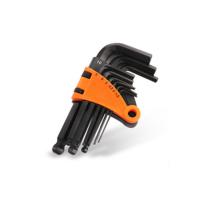 China Blackened Allen Hex Key Lengthened With Magnetic Head Wrench Set for sale