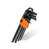 China Blackened Allen Hex Key Lengthened With Magnetic Head Wrench Set for sale