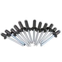 China Colored And Sliver Open Type Domed Head Aluminium Blind Pop Rivets DIN7337 for sale