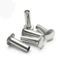 China Bright SUS304 / SUS316 Stainless Steel Flat Head Rivet GB871 for sale