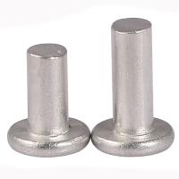 China SUS304 / SUS316 Stainless Steel Flat Round Head Rivets Solid for sale