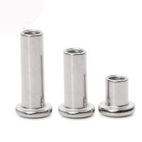 China Stainless Steel Docking Rivet Album Docking Screw Rivet Male And Female for sale