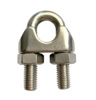 China DIN 741 Drop Forged Stainless Steel Wire Rope Clamp For Cable End Connections for sale