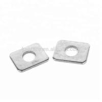 China SS304 SS316 Square Lock Washer Bright Zinc Finish Square Hole Washer for sale