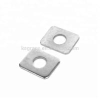 China SS304 SS316 Square Lock Washer Bright Zinc Finish Square Hole Washer for sale