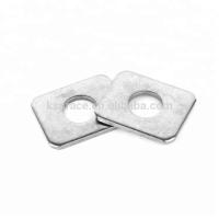China SS304 SS316 Square Lock Washer Bright Zinc Finish Square Hole Washer for sale