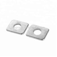 China SS304 SS316 Square Lock Washer Bright Zinc Finish Square Hole Washer for sale