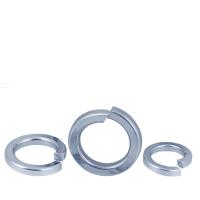 China DIN127 Metric Blue-White Zinc Spring Lock Washers With Square Ends for sale