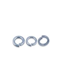 China DIN127 Metric Blue-White Zinc Spring Lock Washers With Square Ends for sale