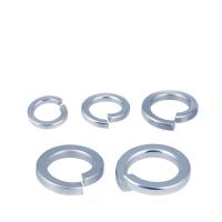 China DIN127 Metric Blue-White Zinc Spring Lock Washers With Square Ends for sale