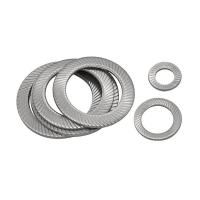 China Stainless Steel Serrated Knurled Safety Self Locking Washer With Double Faced Printing M1.6 - M36 for sale