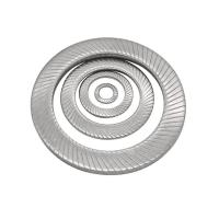 China Stainless Steel Serrated Knurled Safety Self Locking Washer With Double Faced Printing M1.6 - M36 for sale