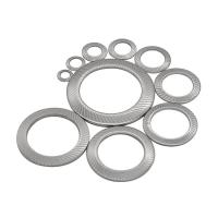 China Stainless Steel Serrated Knurled Safety Self Locking Washer With Double Faced Printing M1.6 - M36 for sale