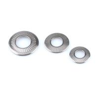 China Self Locking Conical Spring Washers Knurling Disc Spring Washer for sale