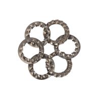 China Din6798 External Teeth Serrated Lock Washers Machine Accessories Metric Toothed Lock Washers for sale