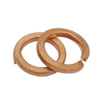 China DIN125 DIN127 GB93 Brass Copper Spring Lock Washers Metric H65 Brass Spring Washer for sale