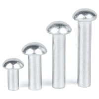 China GB 867 DIN 660 Stainless Steel Round Head Aluminum Solid Rivets For Construction for sale