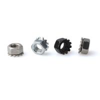 China 304 Stainless Steel K-nut American K Cap Multi-Tooth Flower Cap Nut Polished Finish for sale