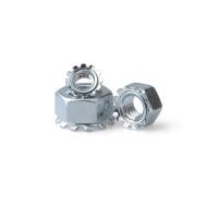 China 304 Stainless Steel K-nut American K Cap Multi-Tooth Flower Cap Nut Polished Finish for sale