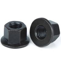 China Black Oxide Coating Thickened Flange Hexagon Nuts For M10-M30 Mechanical Applications for sale