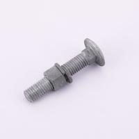 China Round Head Square Neck Carriage Bolts Black Finish DIN 603 Carbon Steel Grade 6.8 for sale