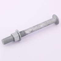 China Round Head Square Neck Carriage Bolts Black Finish DIN 603 Carbon Steel Grade 6.8 for sale