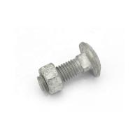 China Round Head Square Neck Carriage Bolts Black Finish DIN 603 Carbon Steel Grade 6.8 for sale