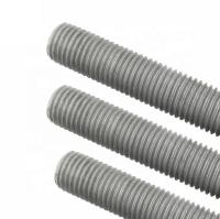 China Customized Support M12 DIN976 Hot Dip Galvanized Carbon Steel 4.8 Grade Threaded Rods for sale